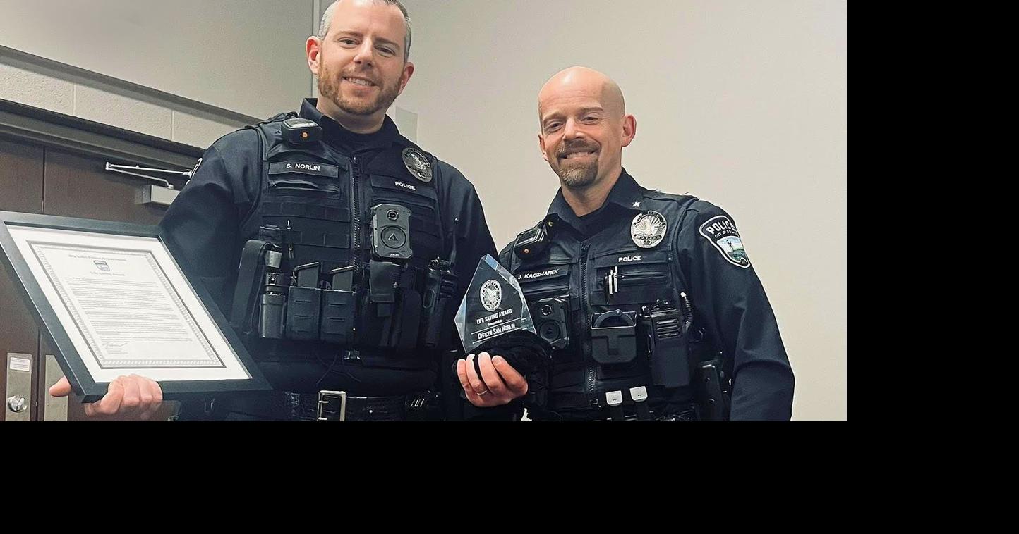 Officer honored with Life Saving Award for heroic response | Monticello ...