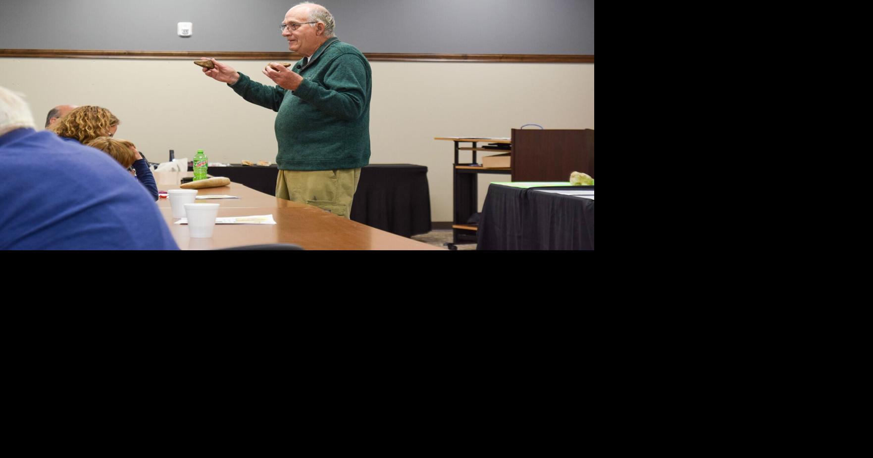 Larry Riche talks about fossils at Buckham West Senior Center | APG ...