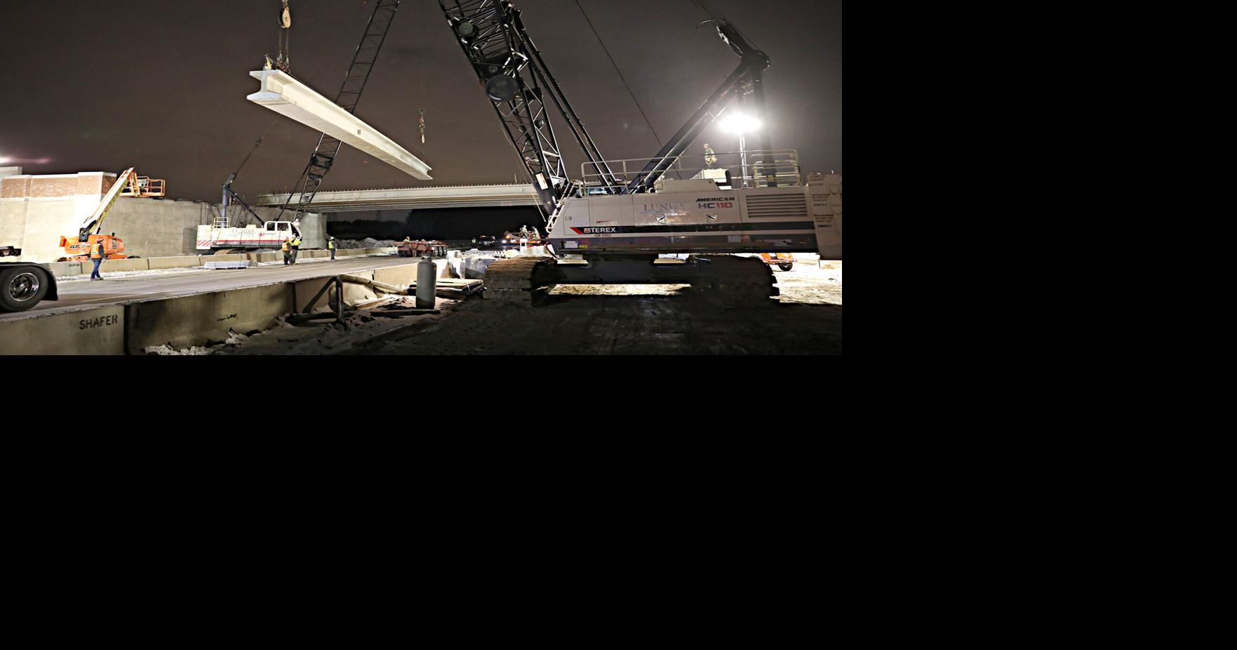 Manning interchange bridge beams placed | Local News | hometownsource.com