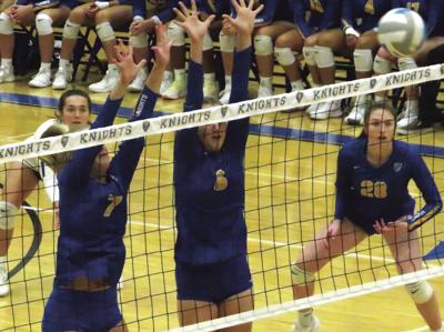 Volleyball: Lady Knights win final regular season match | Sports ...