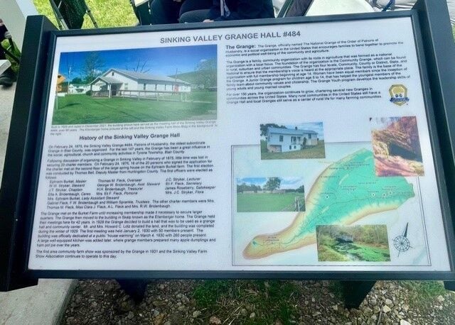Pavilion dedicated to Sinking Valley Grange | News ...