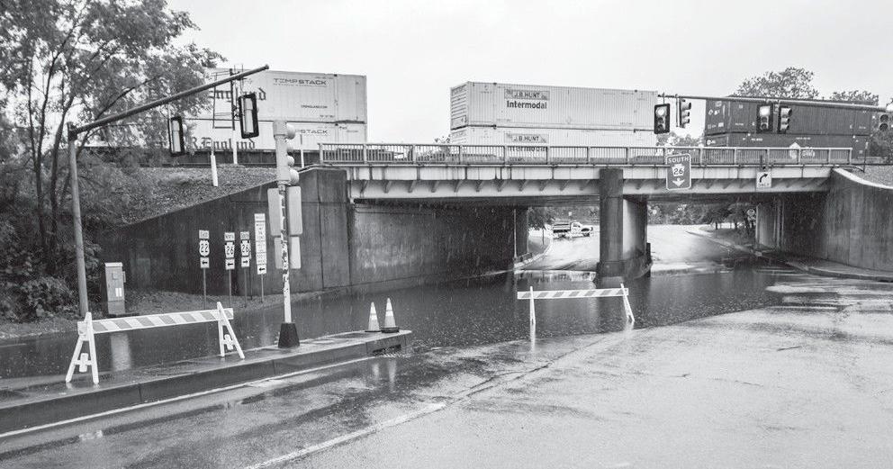 Overnight rain floods Portstown Arch | Local | huntingdondailynews.com