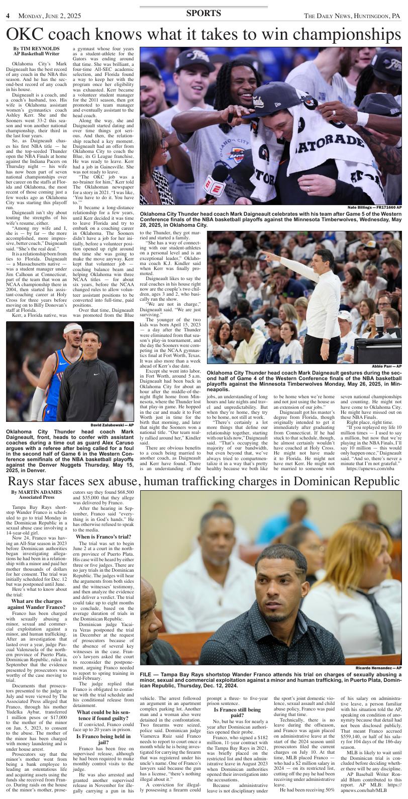 Page A4 | e-Edition | huntingdondailynews.com