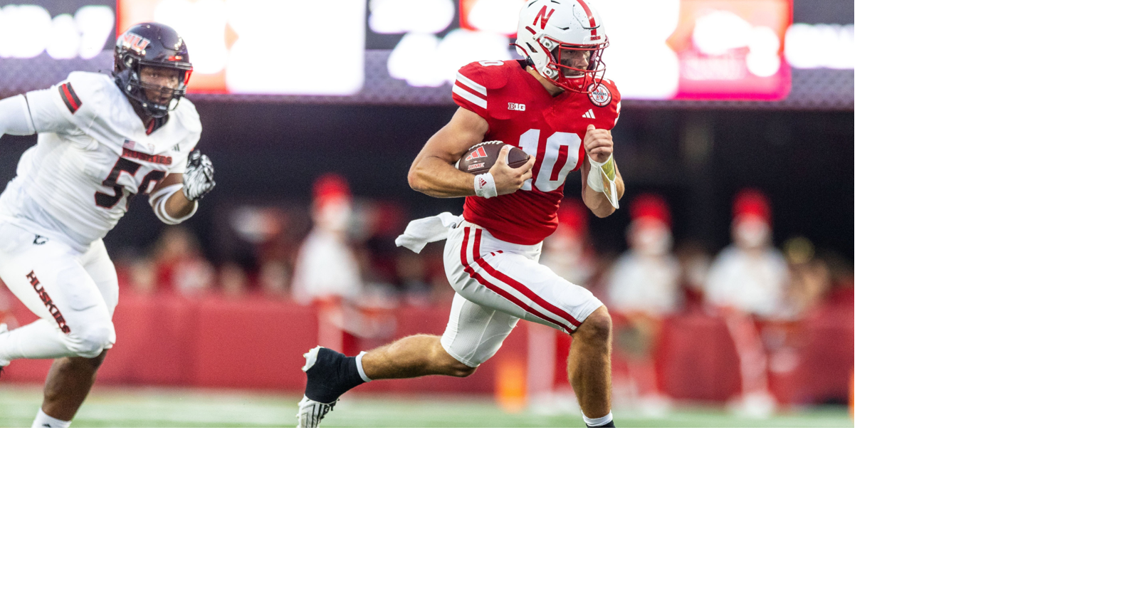 Nebraska football defeat Northern Illinois