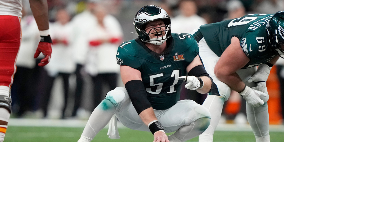 How Nebraska's Cam Jurgens celebrated the Super Bowl win