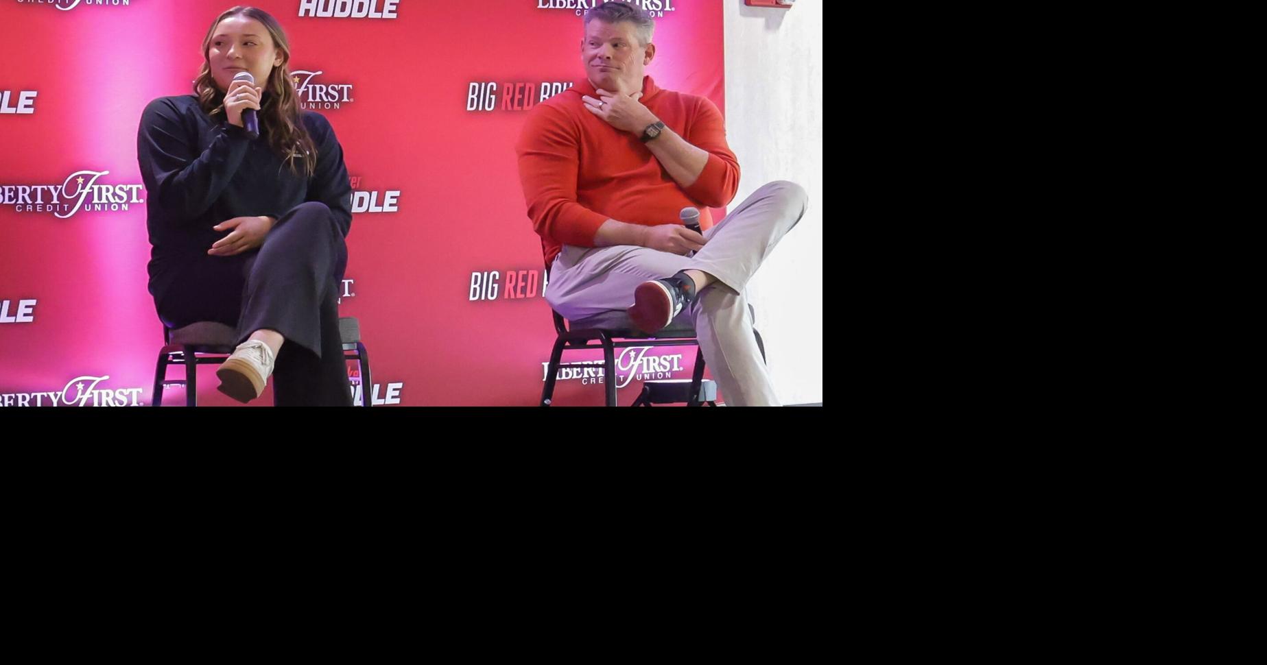 Nebraska's Alexis Markowski, Beau Reid dish at Big Red Brunch