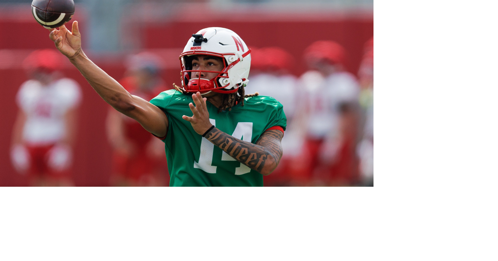 Strong training camp puts Nebraska's TJ Lateef in consideration for ...