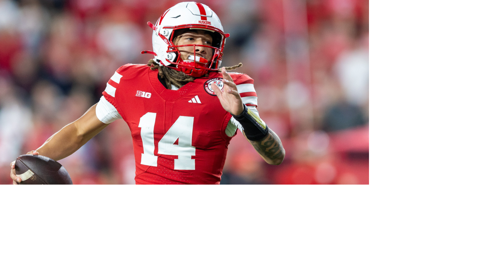 In his Nebraska debut, TJ Lateef leads Huskers to 3 touchdowns — including one of his own