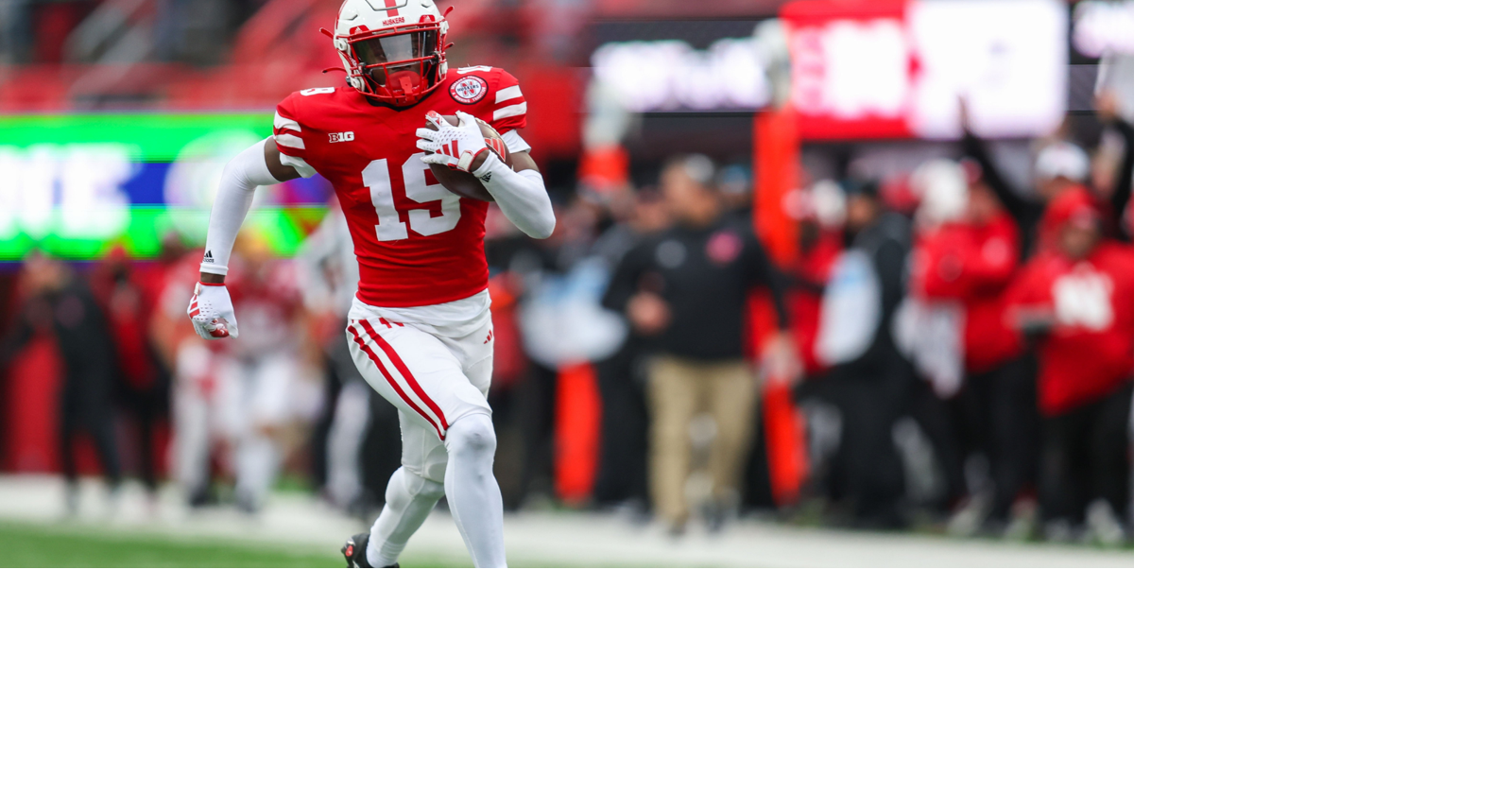 Nebraska football leads Purdue by 2 touchdowns at halftime