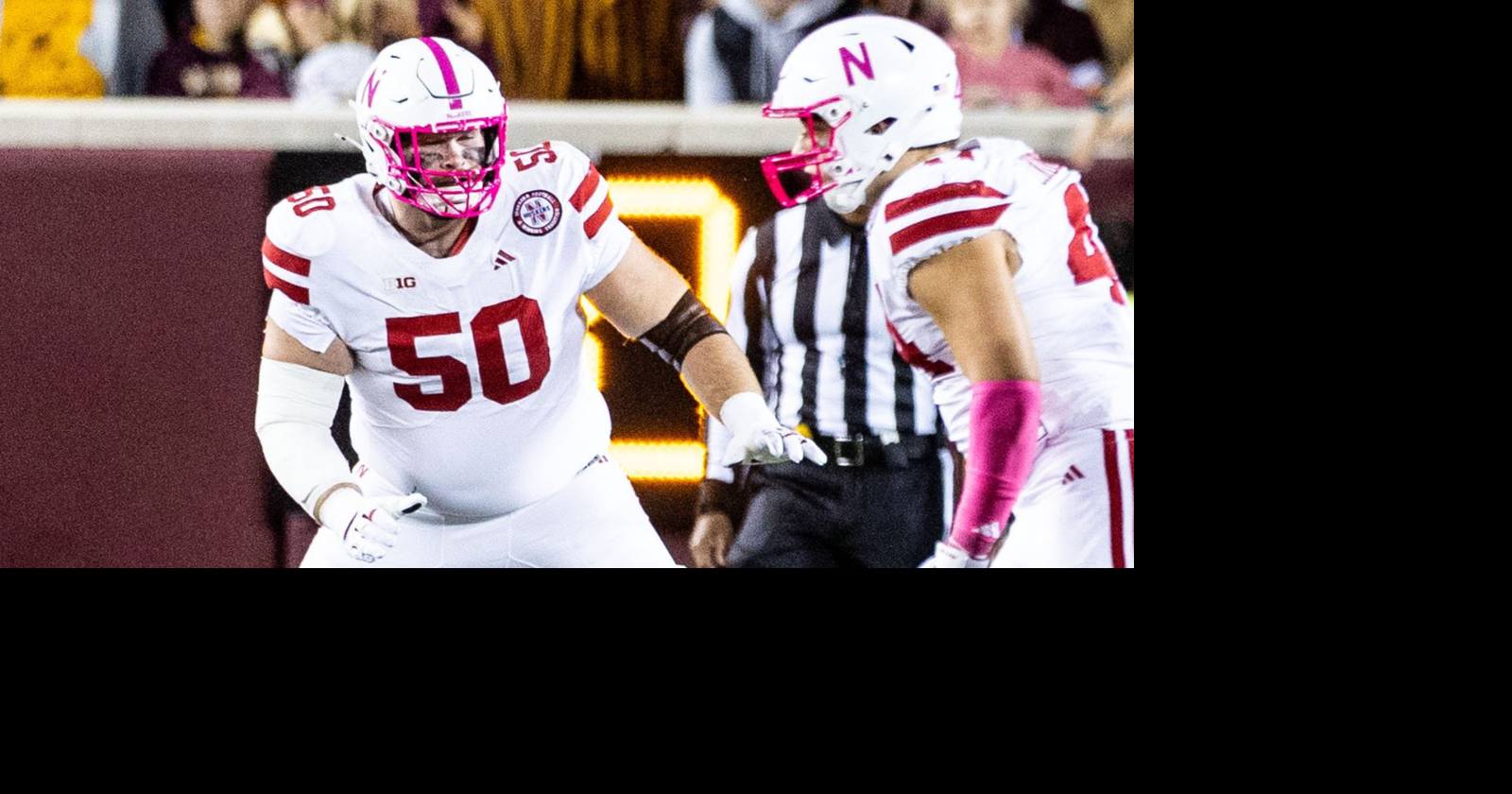 Nebraska's Rocco Spindler draws praise for quick return after finger injury