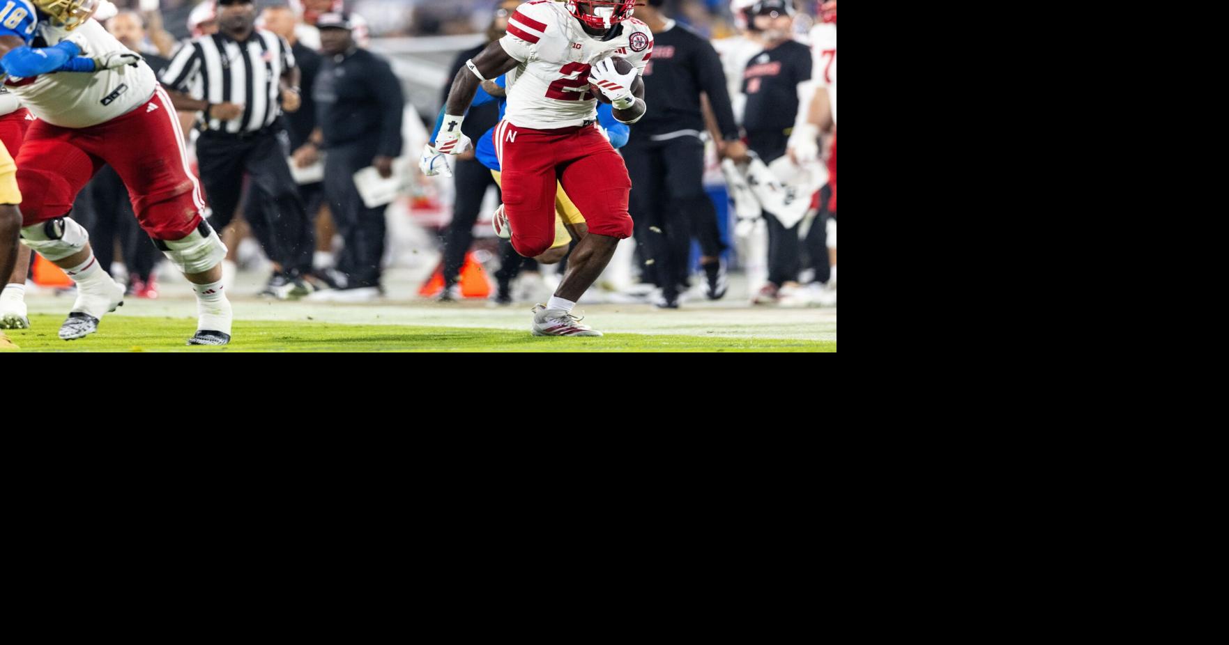 Nebraska's Emmett Johnson enjoys another monster effort against UCLA