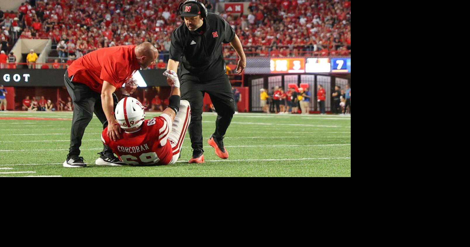 Nebraska left tackle Turner Corcoran out for Purdue game