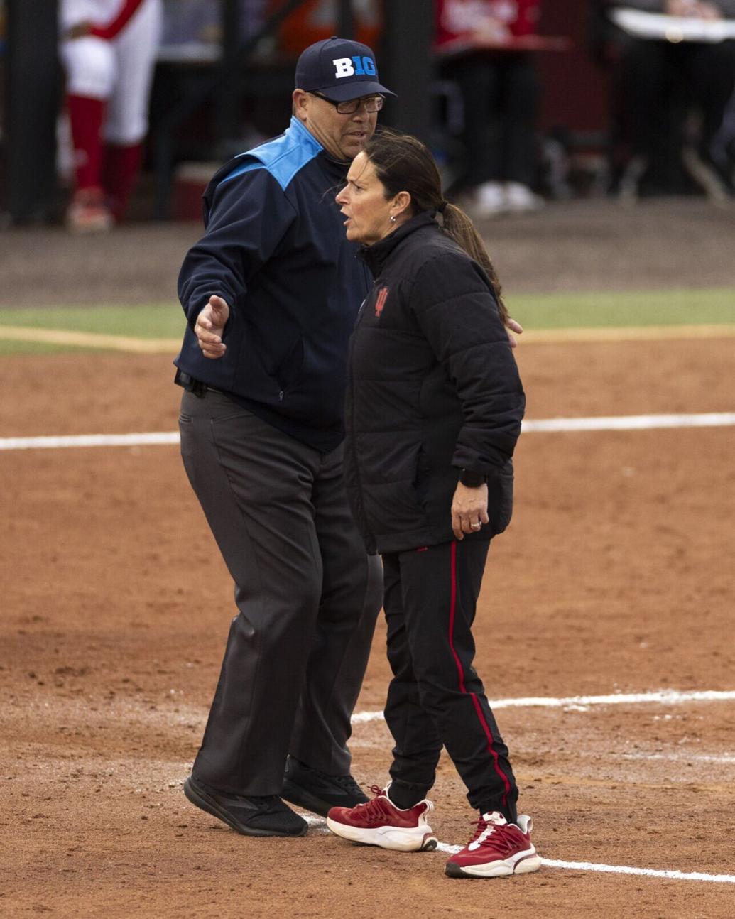 Both head coaches ejected in Nebraska softball's loss to Indiana