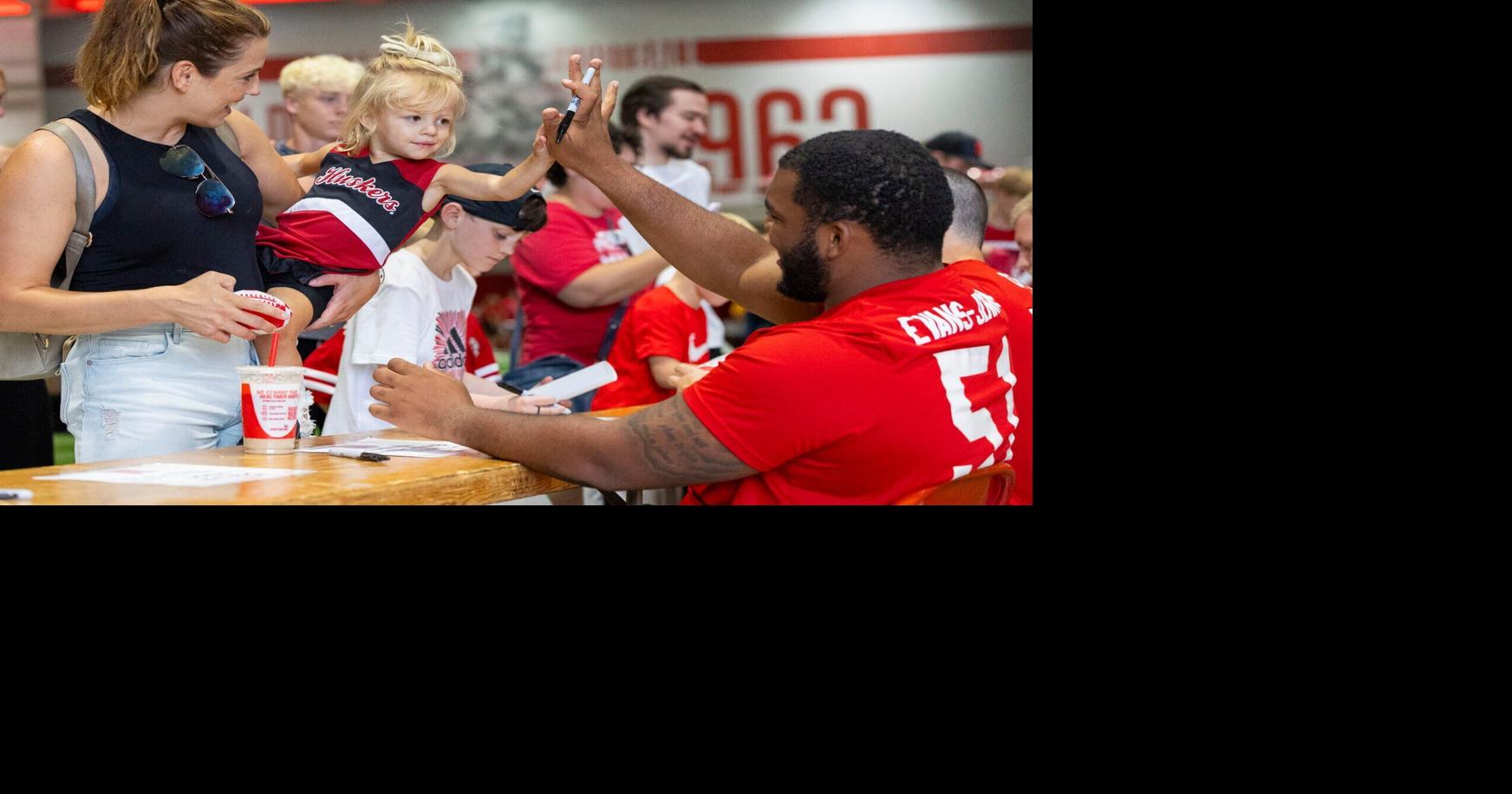 Nebraska football's Fan Day a hit with players, too