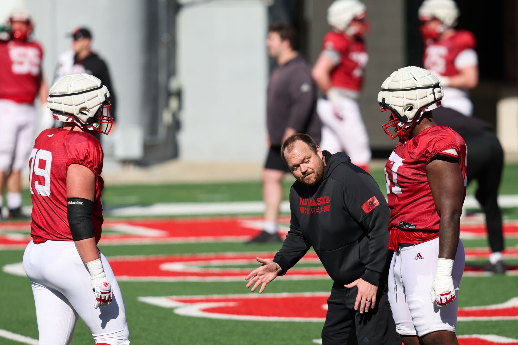 Justin Evans, Elijah Jeudy new leaders in Nebraska football trenches