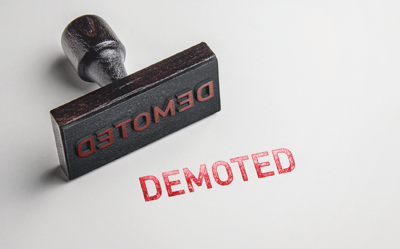 demoted