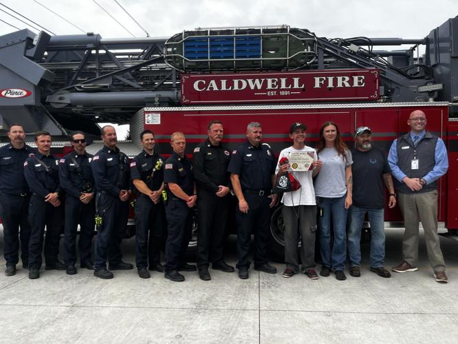 Caldwell teen honored with Youth Hero Award by fire department | Local ...