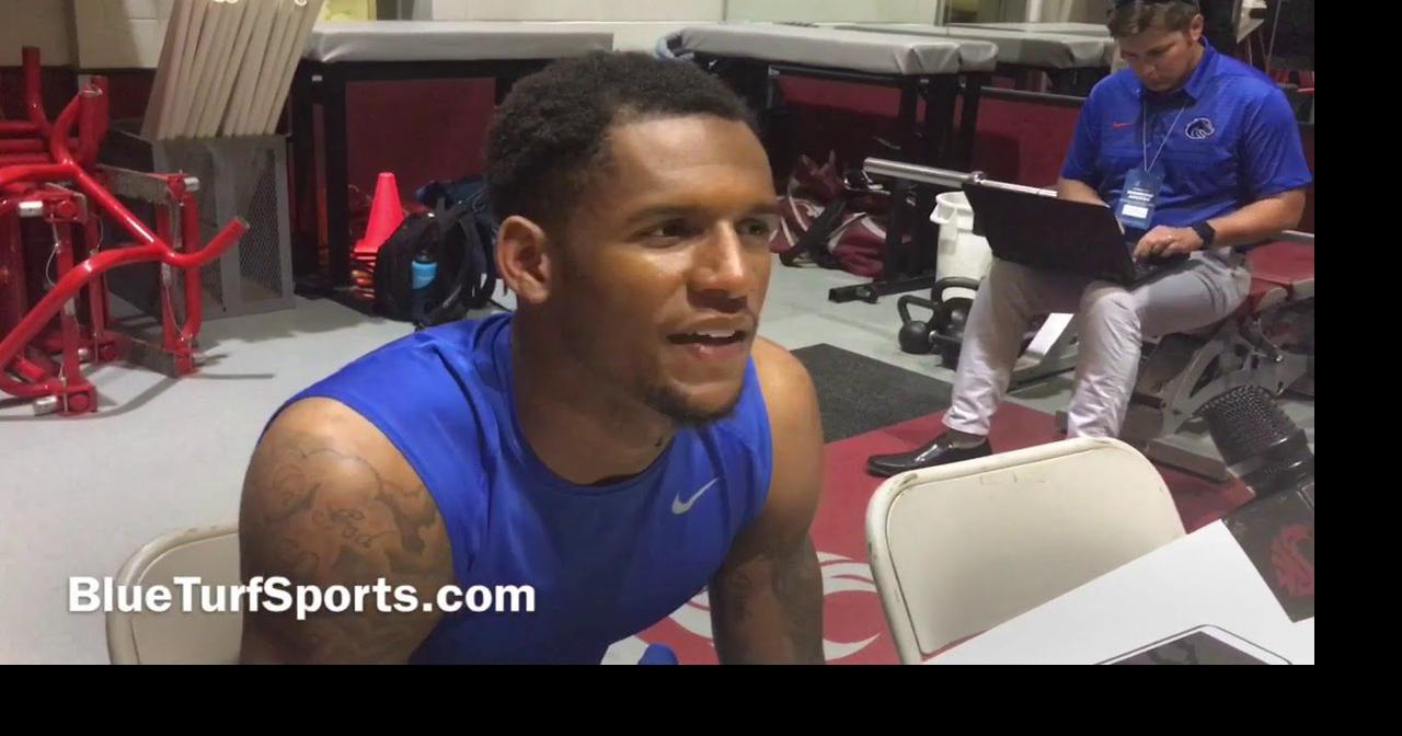 Boise State wide receiver Cedrick Wilson talks after 47-44 triple OT ...