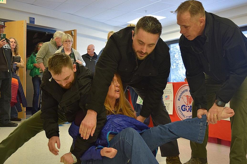 'Dissent was not being tolerated:' Woman forcibly removed from Idaho Republican Town Hall in ...