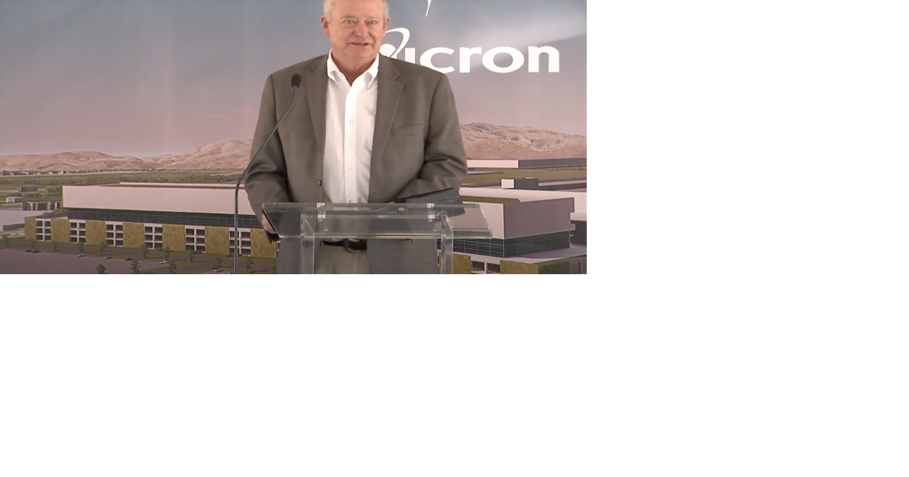 Construction of Micron's memory chip manufacturing facility officially ...