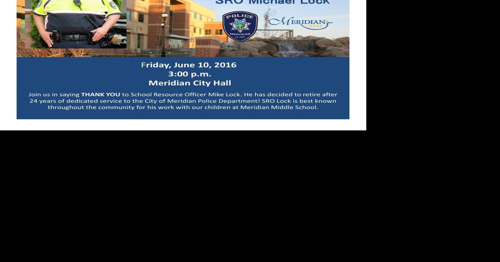 Officer Mike Lock to retire after 24 years of service with Meridian ...