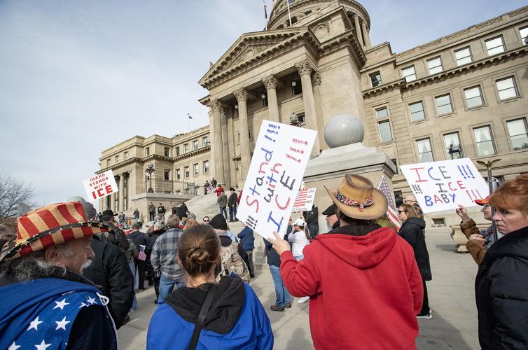 'Idaho Stands with ICE' rally sees hundreds at Idaho State Capitol as ...