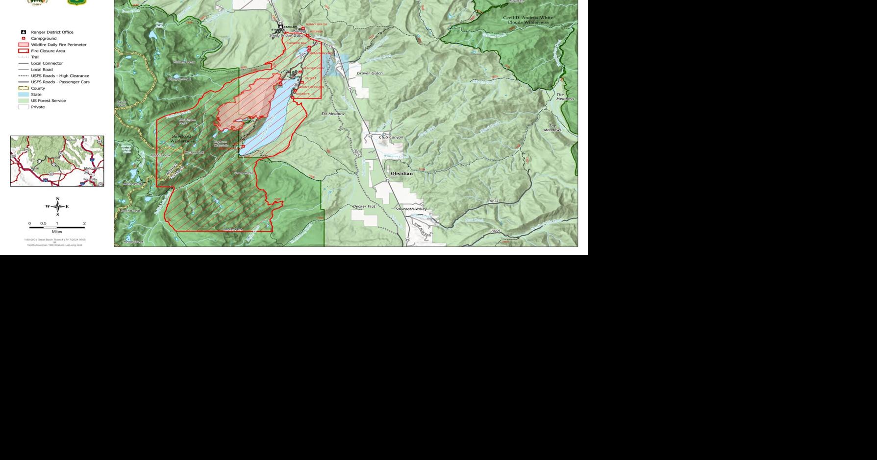 Stanley fire grows to 1,850 acres, now 3% contained | Local News ...