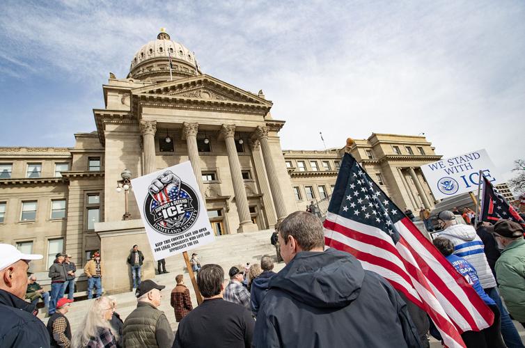 'Idaho Stands with ICE' rally sees hundreds at Idaho State Capitol as ...