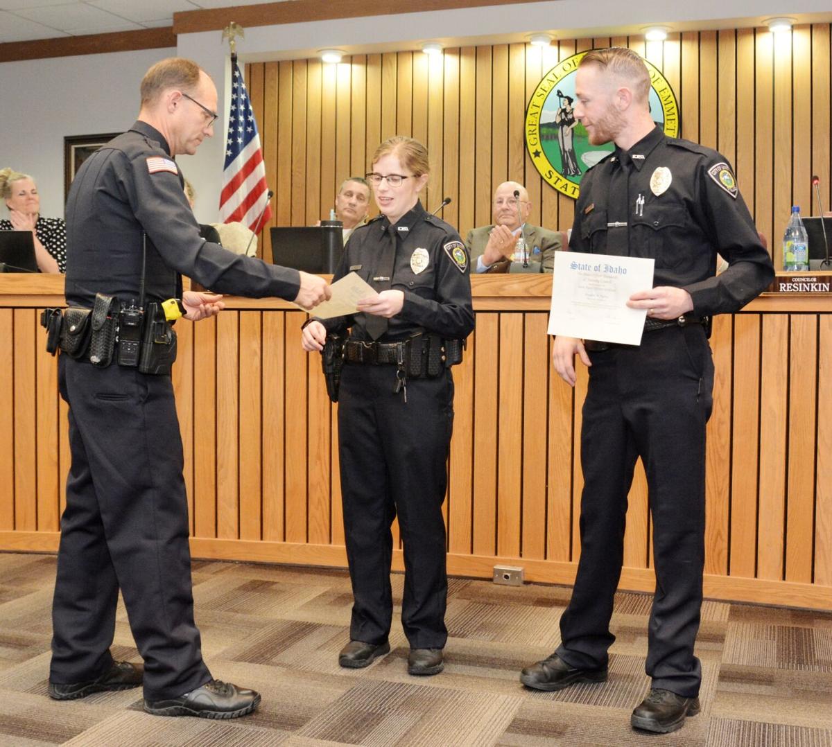 Emmett Police officers advance ranks, new officers certified ...