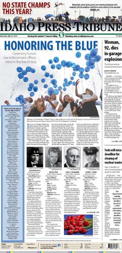 Saturday, May 21, 2016, front page | Front | idahopress.com