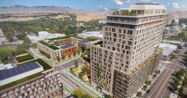 Boise urban renewal agency accepts bid to develop 20-story high-rise ...