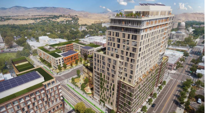Boise urban renewal agency accepts bid to develop 20-story high-rise ...