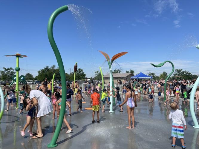 Nampa park welcomes new splash pad during summer heat | Local News ...