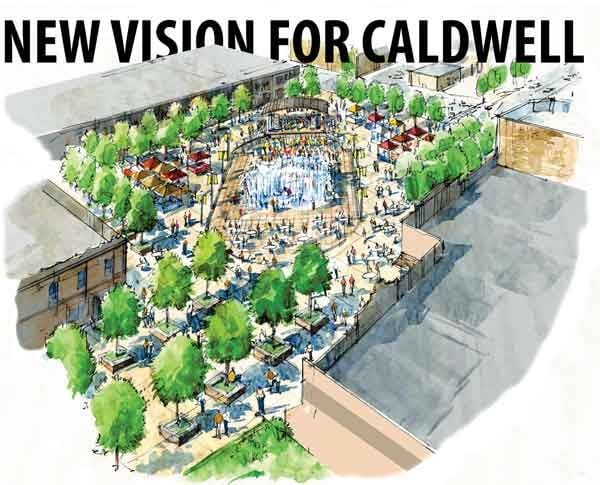 Downtown Caldwell Organization unveils plans for plaza in city ...