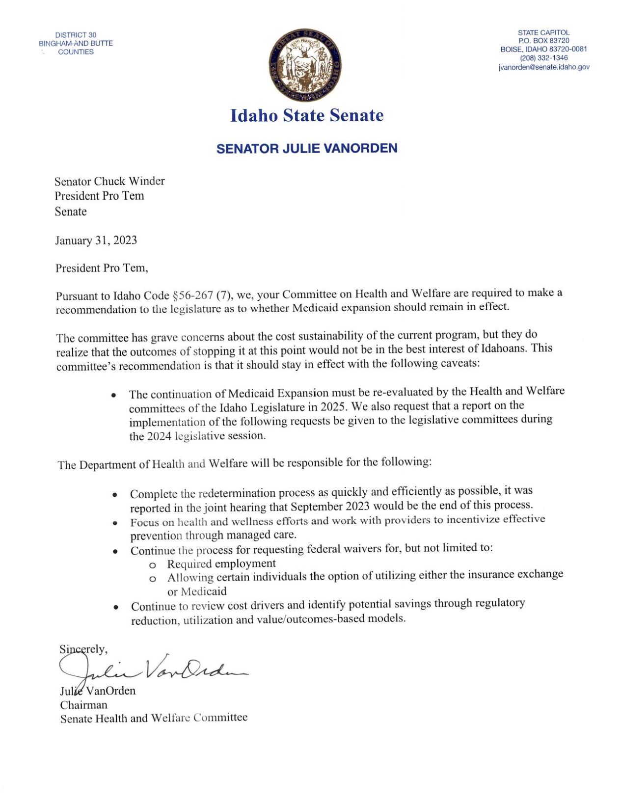 Senate Health and Welfare recommends Medicaid expansion stay, asks for ...