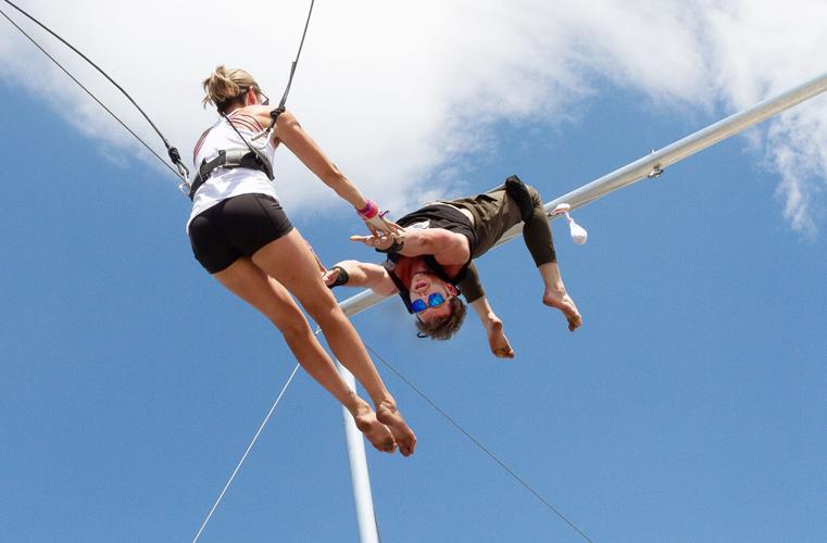 Taking to the skies: trapeze classes offered in Garden City this summer ...