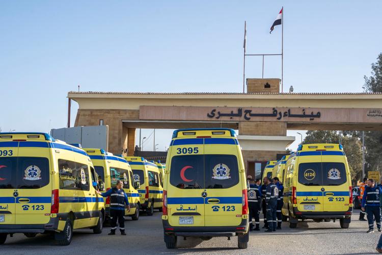 The first medical evacuees from Gaza enter Egypt as the Rafah crossing ...