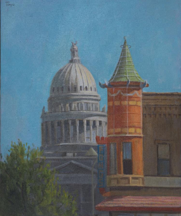 Boise artist John Taye gifts 12 paintings of downtown Boise to the city ...