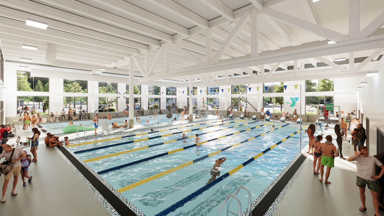 New downtown YMCA targets opening end of next year after final beam ...