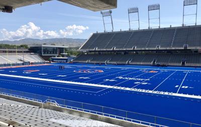 Want a piece of Boise State's famed blue turf? Here's your chance ...
