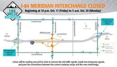 Weekend construction will shut down Meridian Road Interchange | Local ...