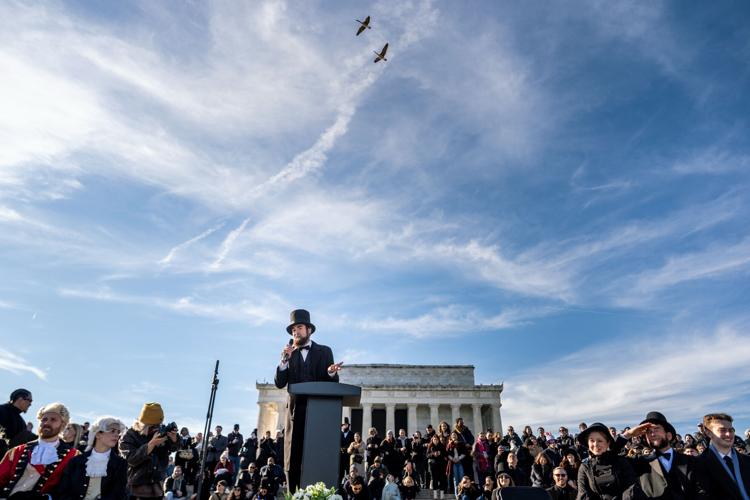 Photos show mock funeral for the penny at Lincoln Memorial | Us ...