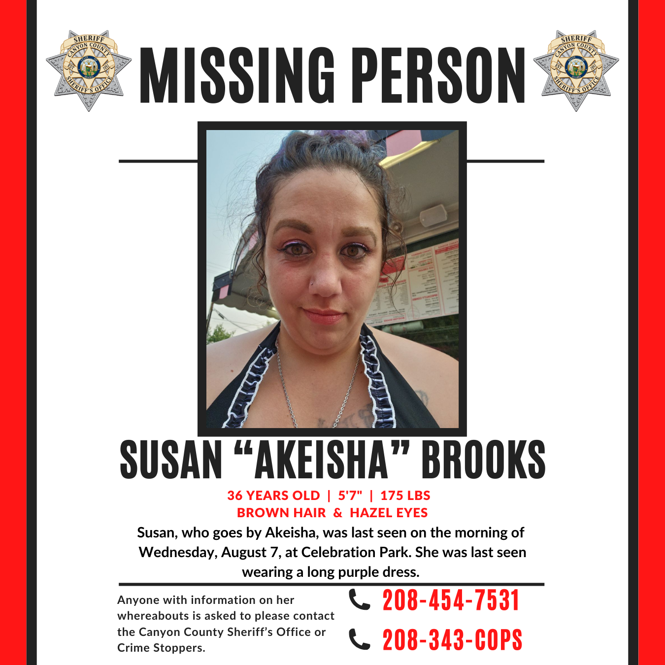 UPDATE: Missing Boise woman located by Canyon County Sheriff's Office | Local News | idahopress.com