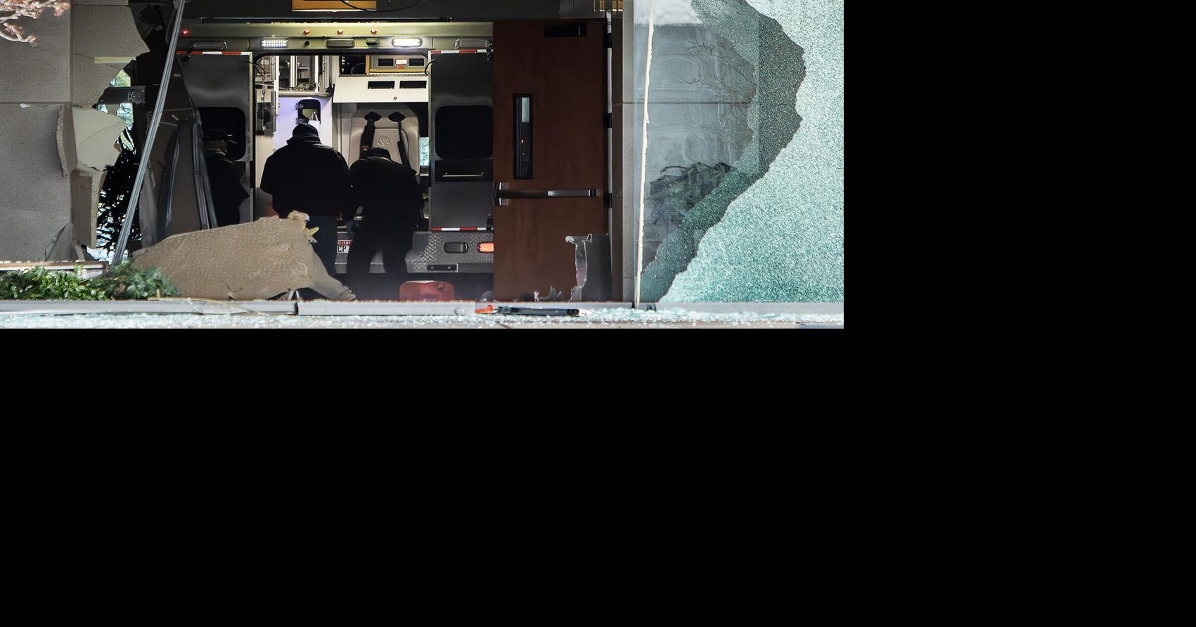 At-large suspect steals ambulance, crashes into St. Luke's building ...