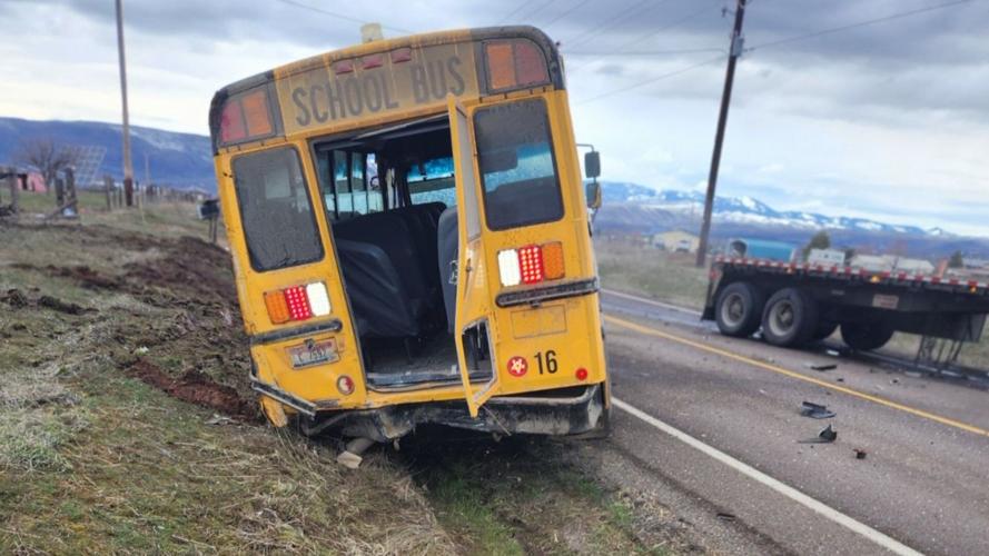 Four people, including 2 juveniles, hospitalized after semi-truck hits ...