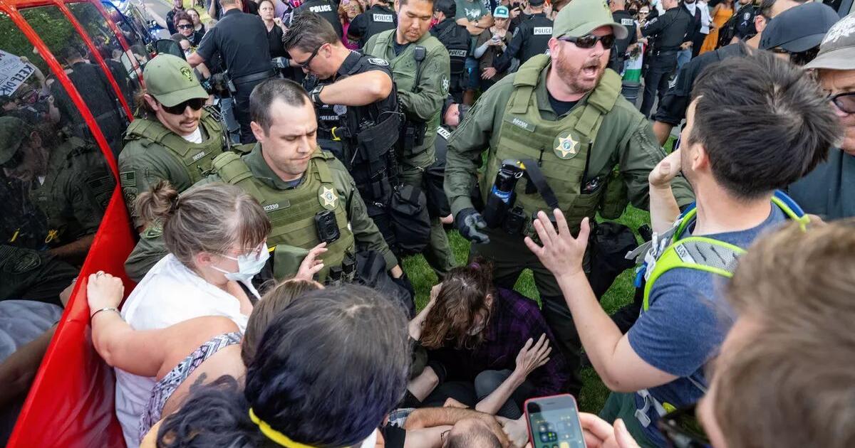Dozens arrested at immigration protest in Spokane sparked by arrest of ...