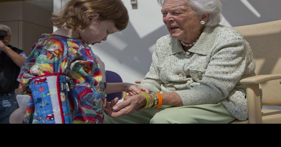 Barbara Bush visits Maine children's hospital | National News ...