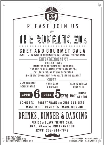 Roaring 20s gala: Boise Philharmonic’s Chef & Gourmet event set for ...