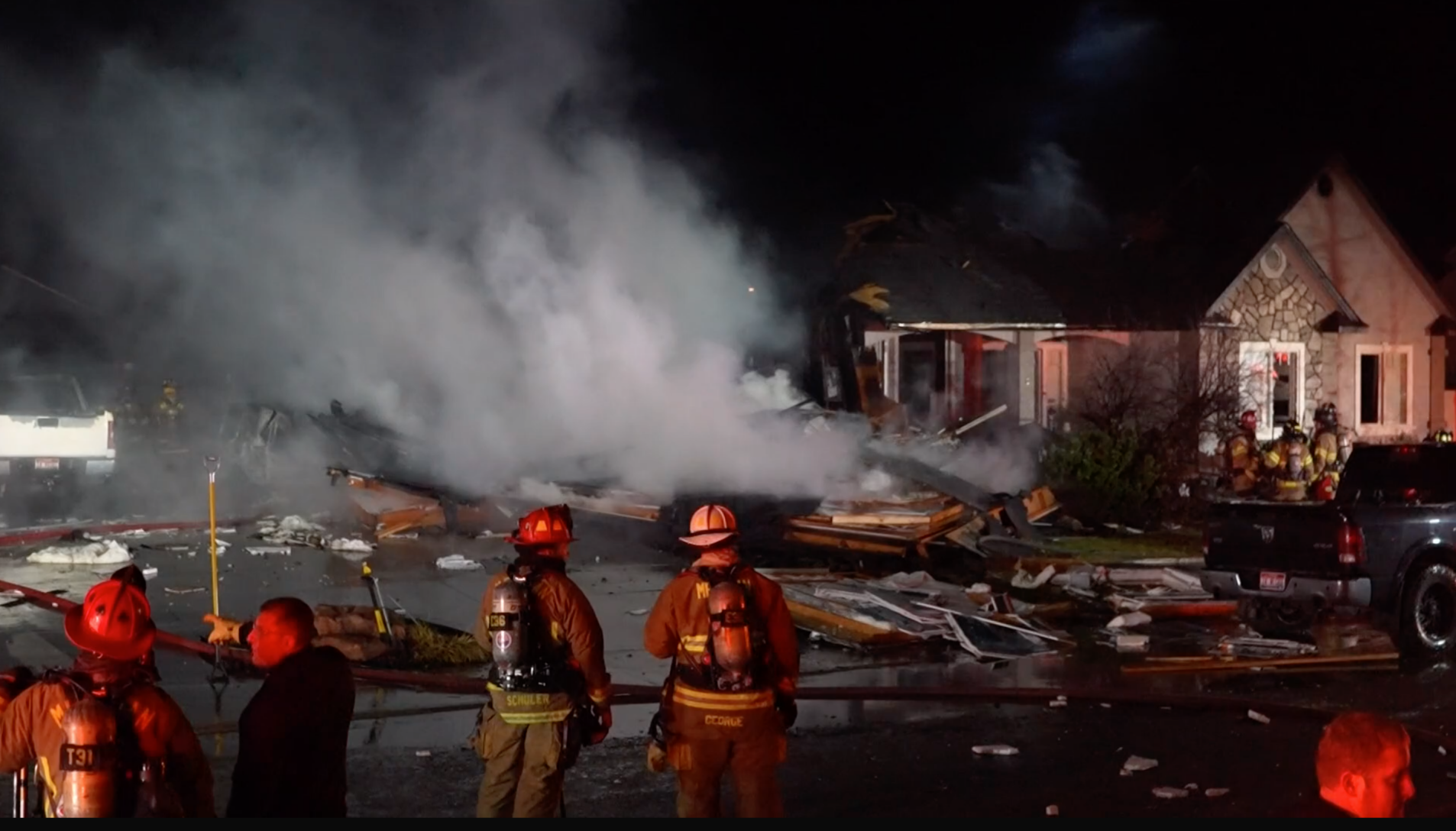 Meridian house goes up in flames after reported explosion | Local News ...