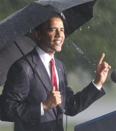 After rain-out, Obama delivers speech back home | Complete news ...